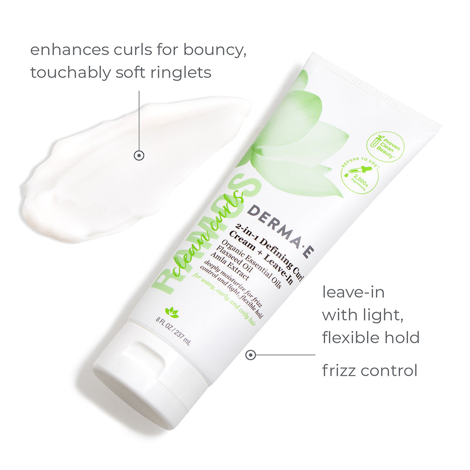 2-In-1 Defining Curl Cream + Leave-In – DERMA E