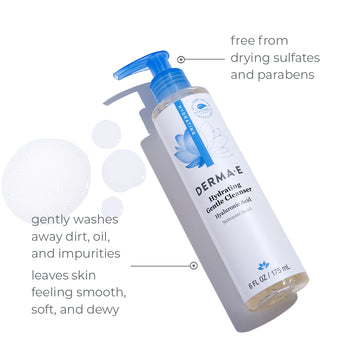 Hydrating Gentle Facial Cleanser With Hyaluronic Acid | DERMA E